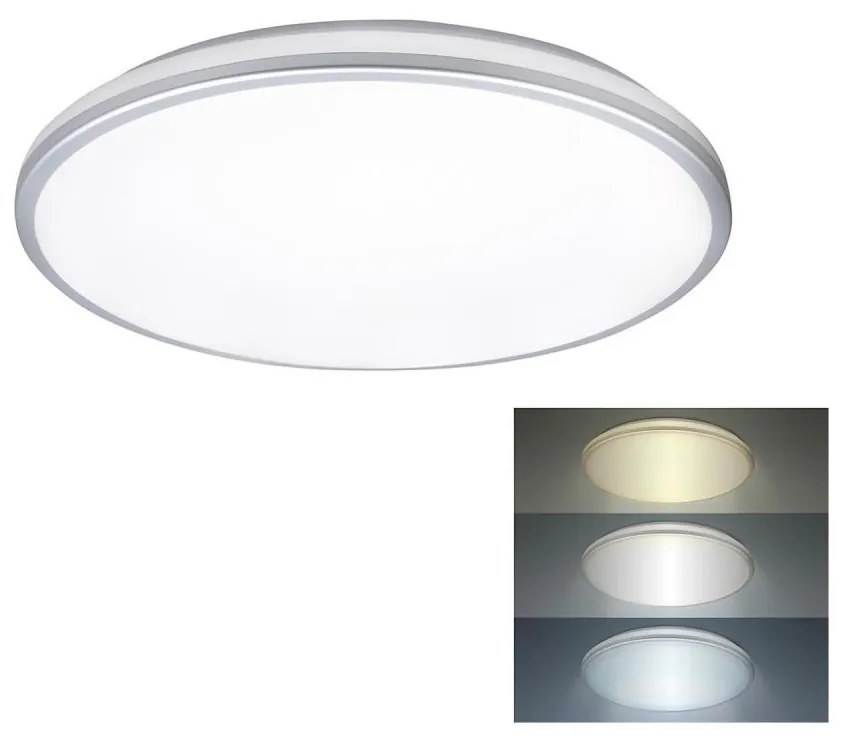 Solight WO796- LED Koupelnové stropní svítidlo LED/18W/230V 3000/4000/6500K IP54