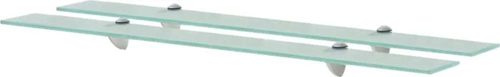 vidaXL Plovoucí police 2 ks sklo 90 x 20 cm 8 mm [3051540] Barva: transparentní