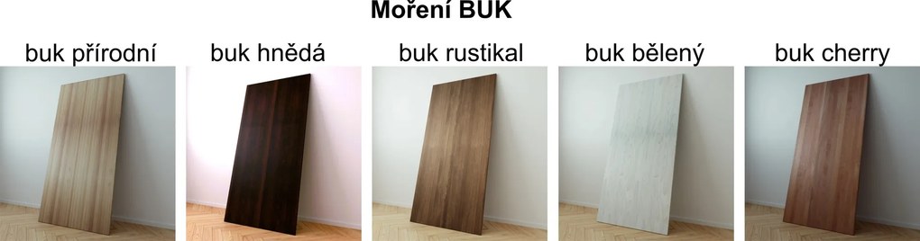 Drewmax LK402 180x200 cm dřevěná postel masiv buk dvojlůžko