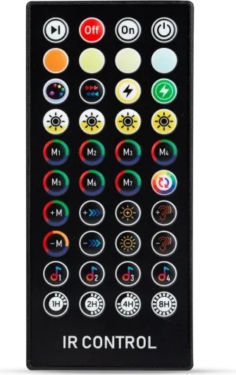 LED Stmívatelný solární řetěz 25xLED/1,5W/3,7/5V 2200 mAh 15 m IP65 černá + DO