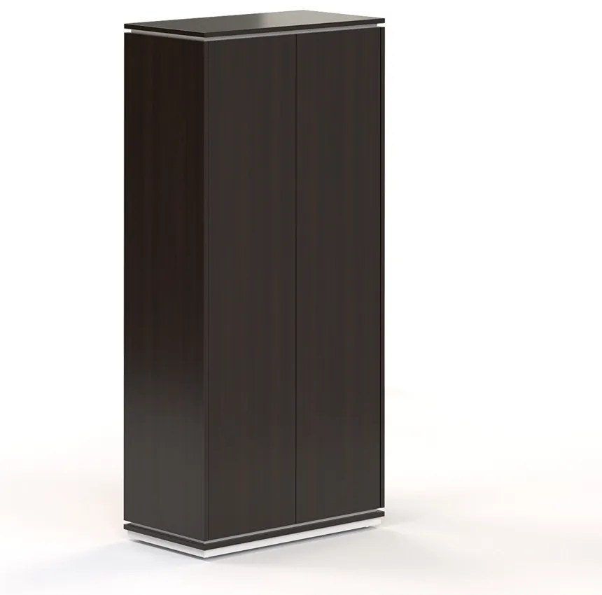 Vysoká šatní skříň Creator 83,2 x 44,5 x 185,9 cm, bílá / wenge
