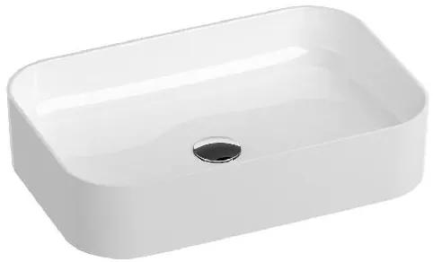 Ravak Ceramic - Umyvadlo na desku 550x370 mm, bez přepadu, bílá XJX01155002