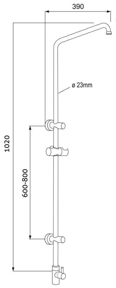 Mereo Sonáta sprchová souprava bez příslušenství mosaz chrom CB60101S