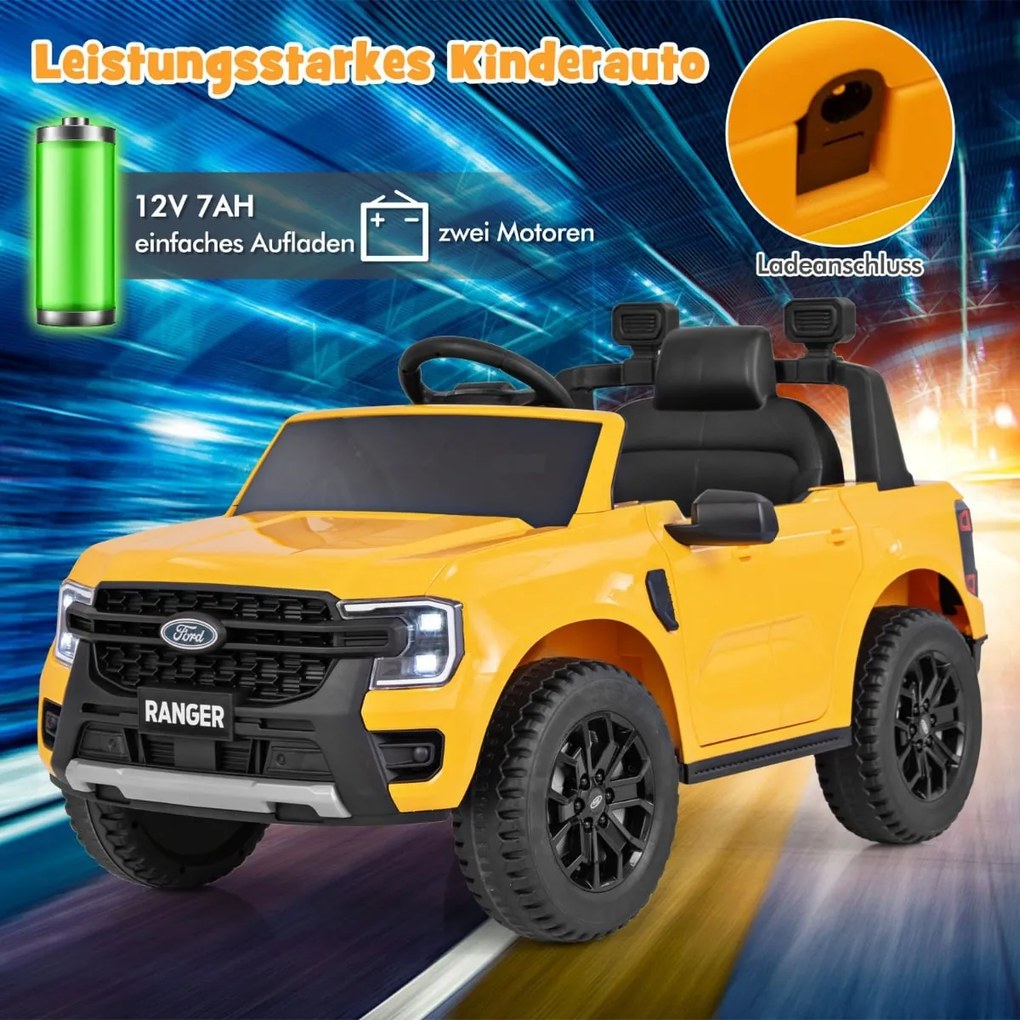 Costway Dětské elektrické auto Ford 12 V dětské auto elektrické s dálkovým