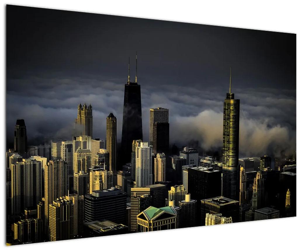 Obraz města v oblacích (120x80 cm), 40 dalších rozměrů