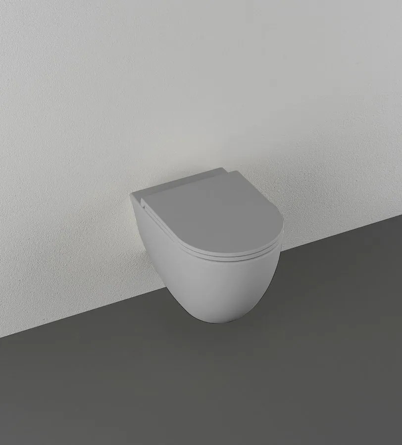 Isvea Isvea, INFINITY závěsná WC mísa, Rimless, 36,5x53cm, stone grey, 10NF02005-2V