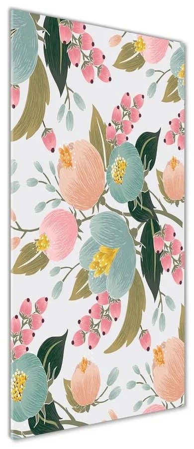 Wallmuralia Fotoobraz na skle Jarní květiny 50x125 cm