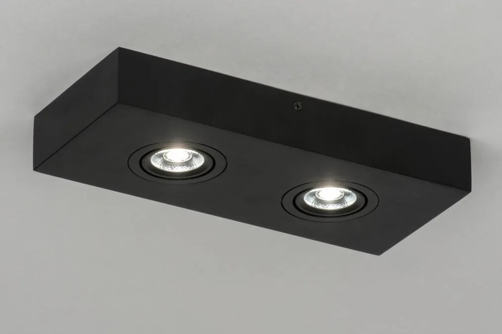 Stropní LED svítidlo Spot Quality Quadra 2 Black