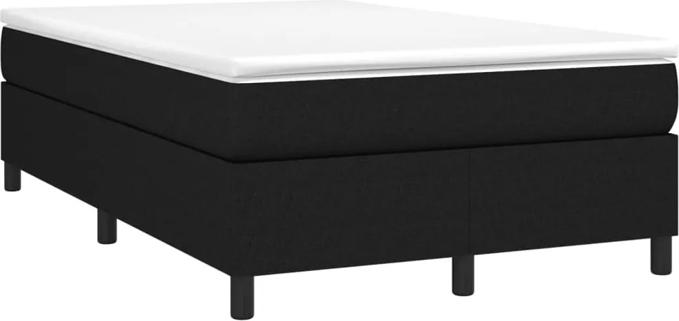 Box spring postel s matrací černá 120x190 cm textil 3269685