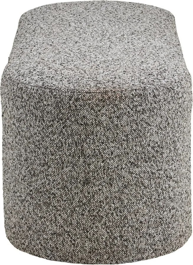 Šedá lavice z textilie bouclé Westport – House Nordic