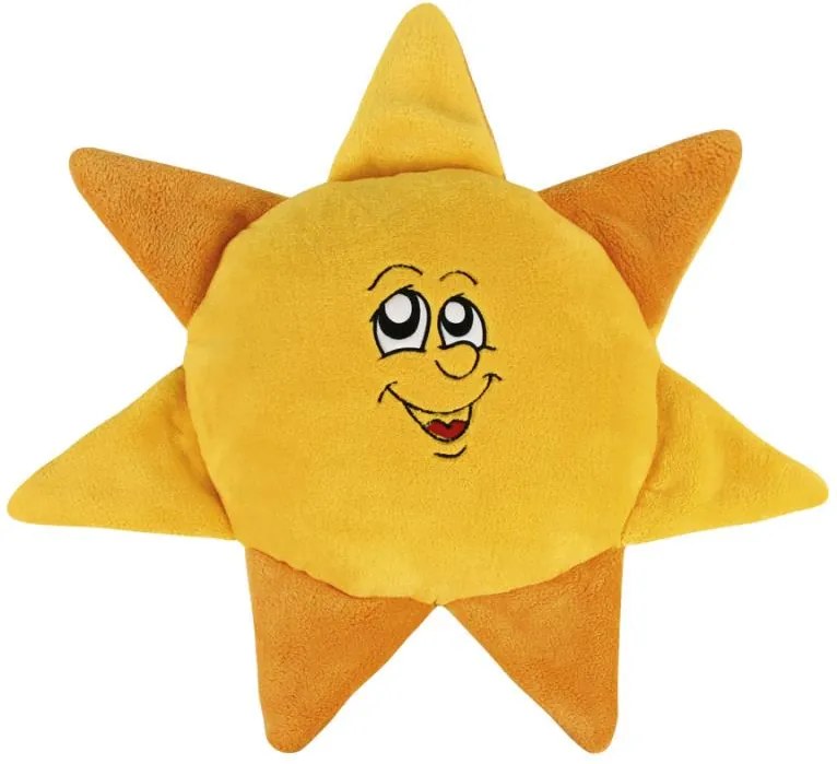 Bellatex Tvarovaný polštářek Žlutá 34 cm, (průměr)