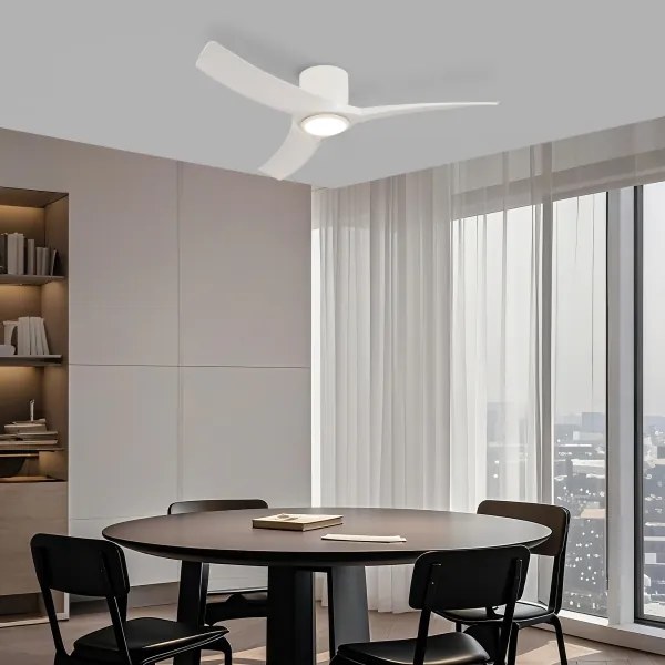 ZEVENTI - LED Stropní ventilátor ORBITO LED/24W/230V Wi-Fi Tuya bílá + DO