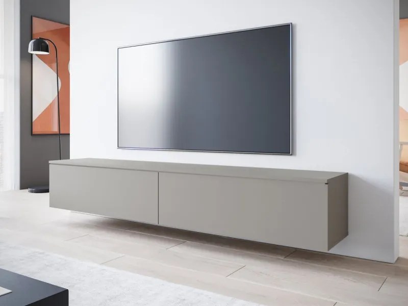 TV stolek Dlone 180, Barva: šedé palladium, Osvětlení: bez osvětlení