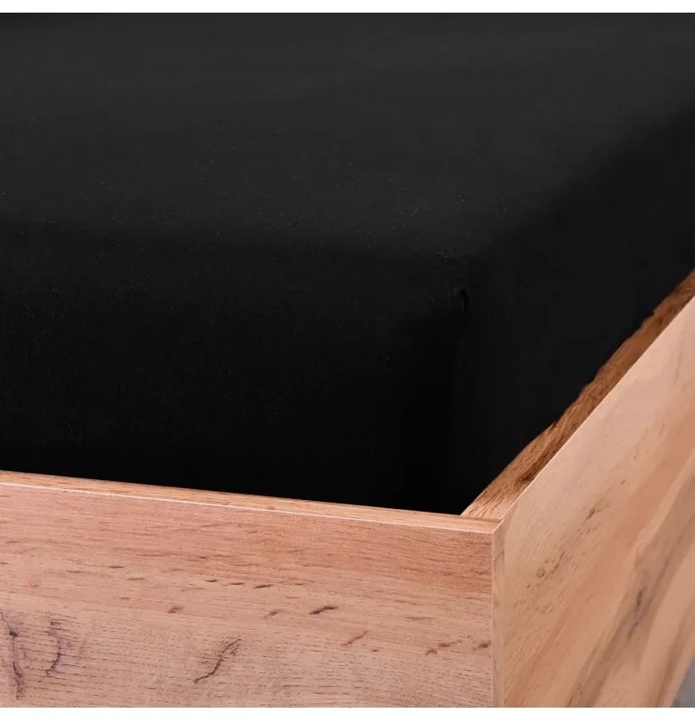 Prostěradlo černé jersey EMI, Plachta 90x200