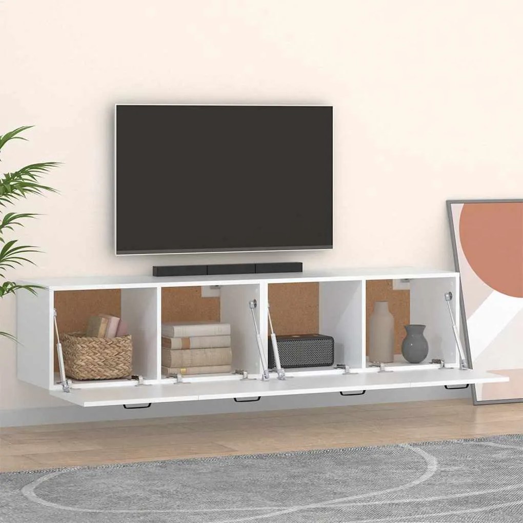 Nástěnné skříňky 2 ks bílé 60x36,5x35 cm kompozitní dřevo 3115636