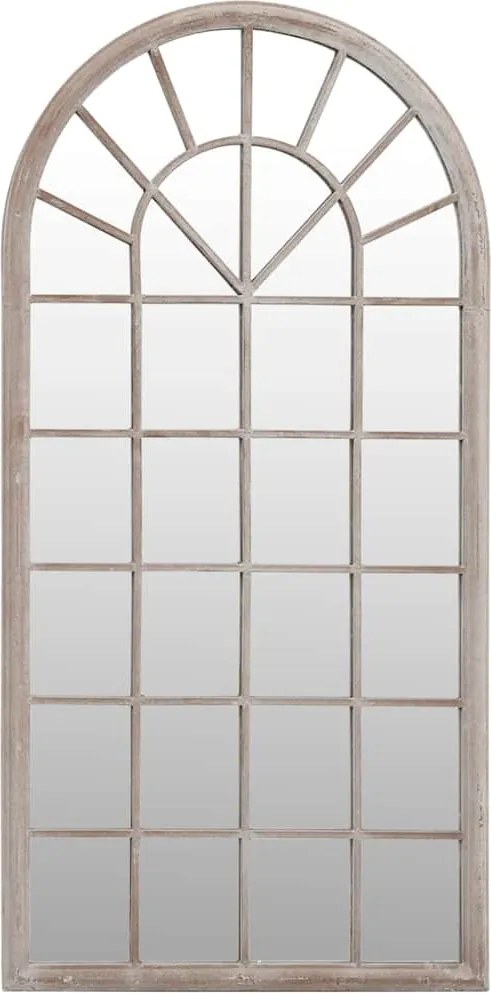 Zahradní zrcadlo pískové 90 x 45 cm železo do exteriéru 318347