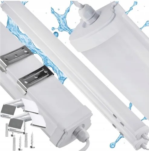 BERGE 2x LED stropní svítidlo 70W 150cm 7000lm 230v