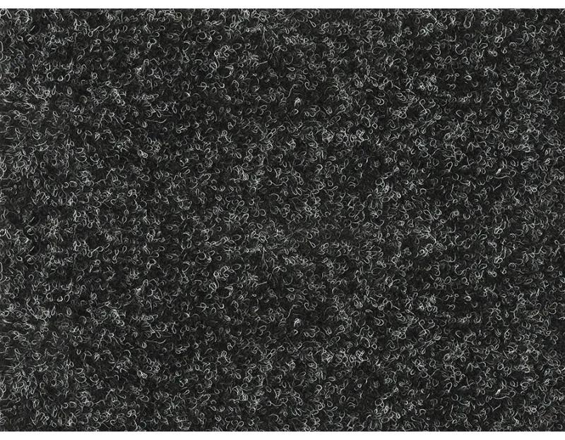 SPOLTEX Metrážový koberec  SANTANA / 50 ČERNÁ podklad GUMA BARVA: Černá, ŠÍŘKA: 4 m
