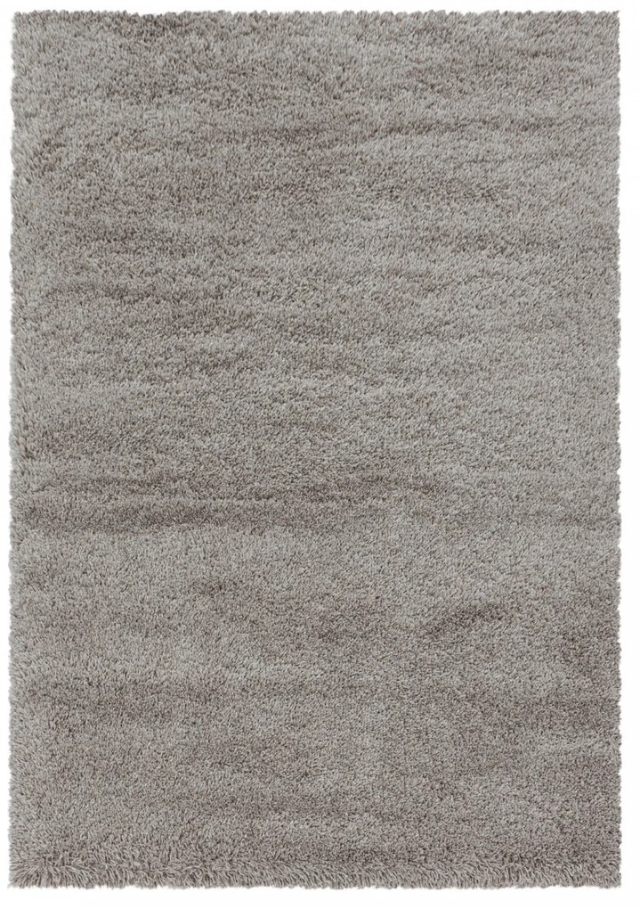 Ayyildiz, Kusový koberec Fluffy Shaggy 3500 beige, 80x250, béžová, ložnice