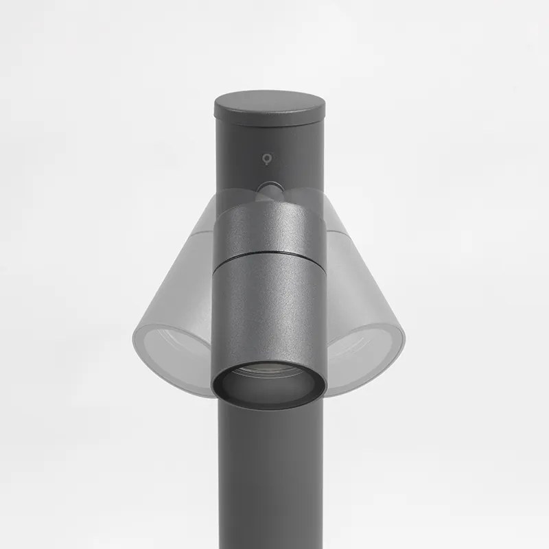 Venkovní lampa šedá nerezová ocel 45 cm nastavitelná IP44 - Solo