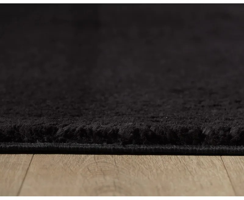 Ayyildiz koberce Kusový koberec Catwalk 2600 Black kruh - 120x120 (průměr) kruh cm