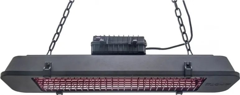 Závěsný terasový infrazářič, 2500 W, černý