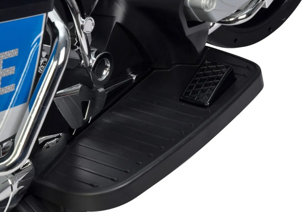 Ramiz Dětská elektrická policejní motorka BMW R1200RT + pomocná kolečka + zvuky + LED + EVA + pomalý start