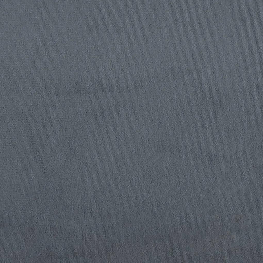 vidaXL Pohovka 2místná samet [372576] Barva: Tmavě šedá
