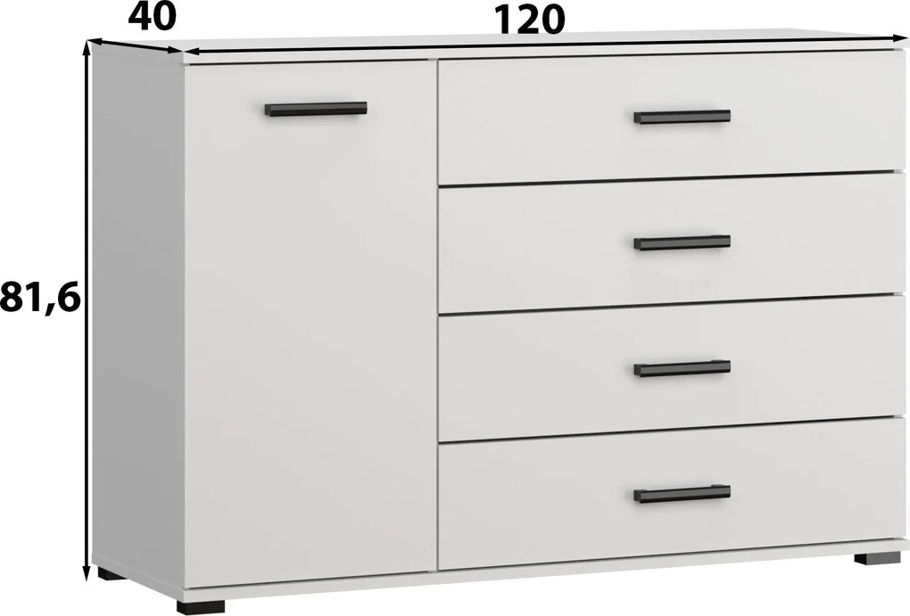 ADRK Furniture Frazio Komoda 120 ADRK-CHES-FRA-120-K