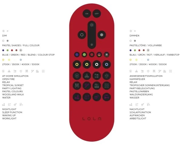 Leuchten Direkt 11995-55 - LED RGB Stmívatelný lustr SWING LED/24,4W/230V + DO