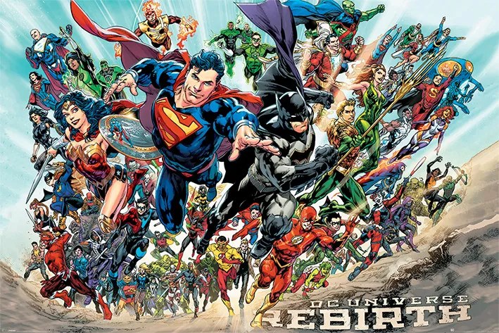 Plakát, Obraz - Justice League - Rebirth, (91,5 x 61 cm)
