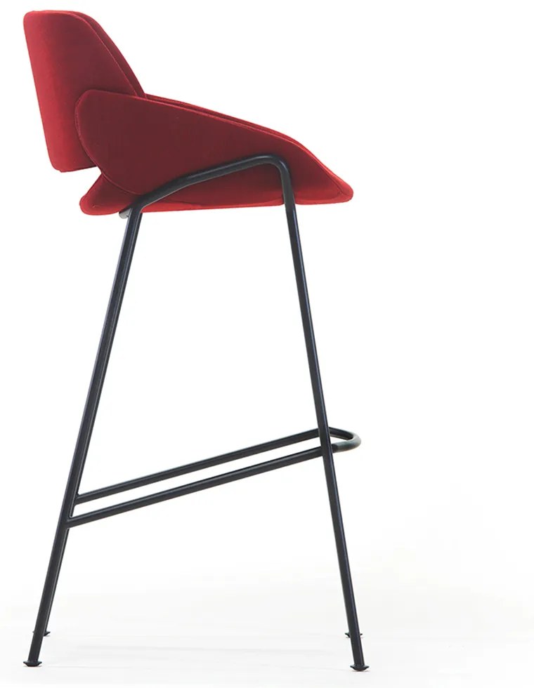 Designové barové židle Monk Barstool Backrest High (výška sedáku 75 cm)