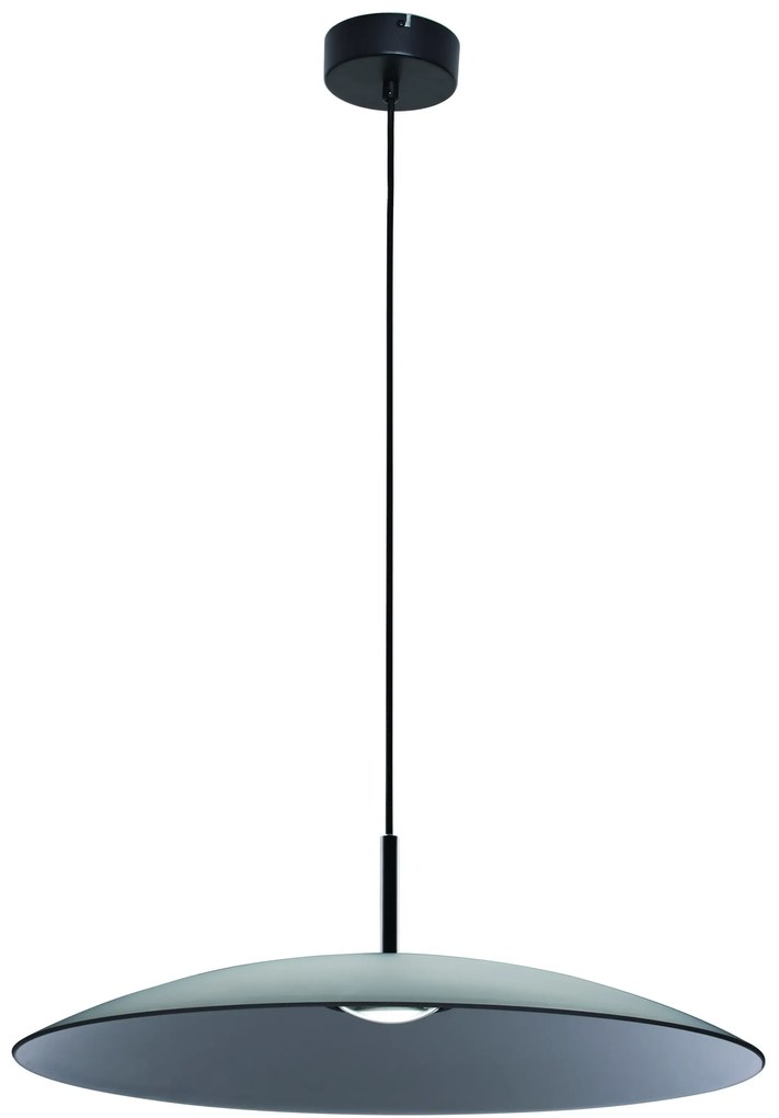 LED černo-kouřový designový lustr Polifemo