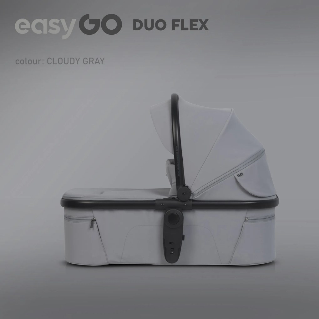Sportovní vanička do kočárku EasyGo Duoflex Cloudy Gray