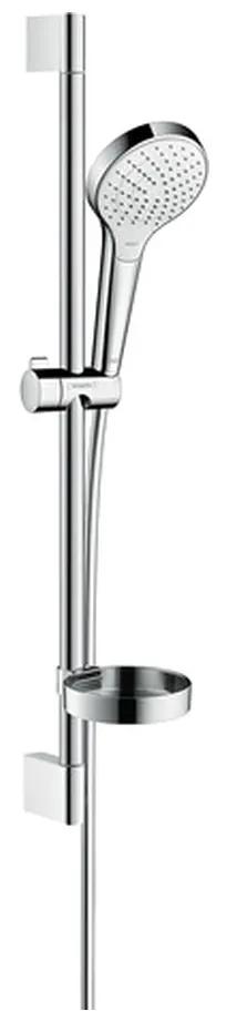 Hansgrohe Croma Select S - Sprchová sada Vario se sprchovou tyčí 65 cm a miskou na mýdlo, bílá / chrom 26566400