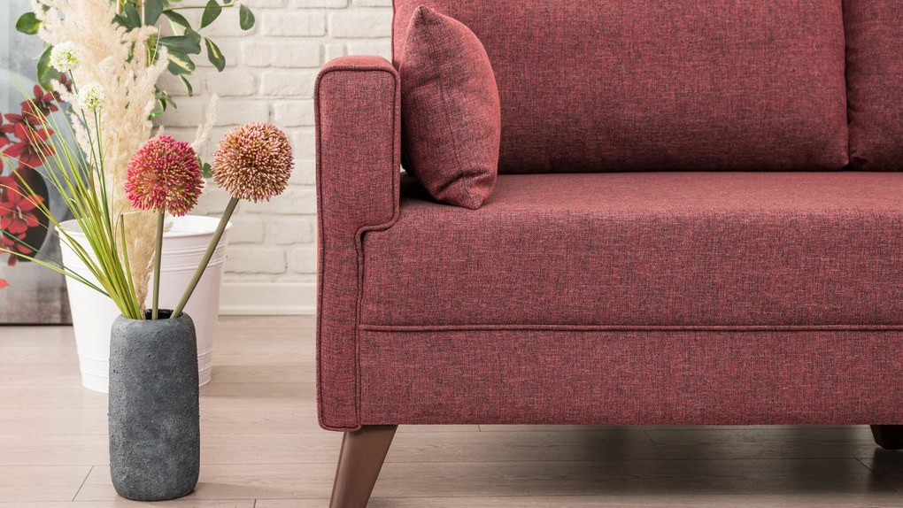 Hanah Home Pohovka BELLA bordó 177 cm 825BLC1515