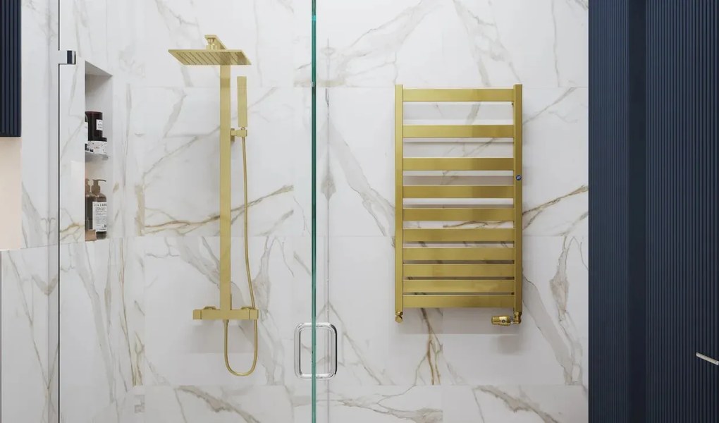 Hopa BELTI Gold koupelnový radiátor 400 x 1573 mm zlatý RADBEL401684 Koupelny Bernold