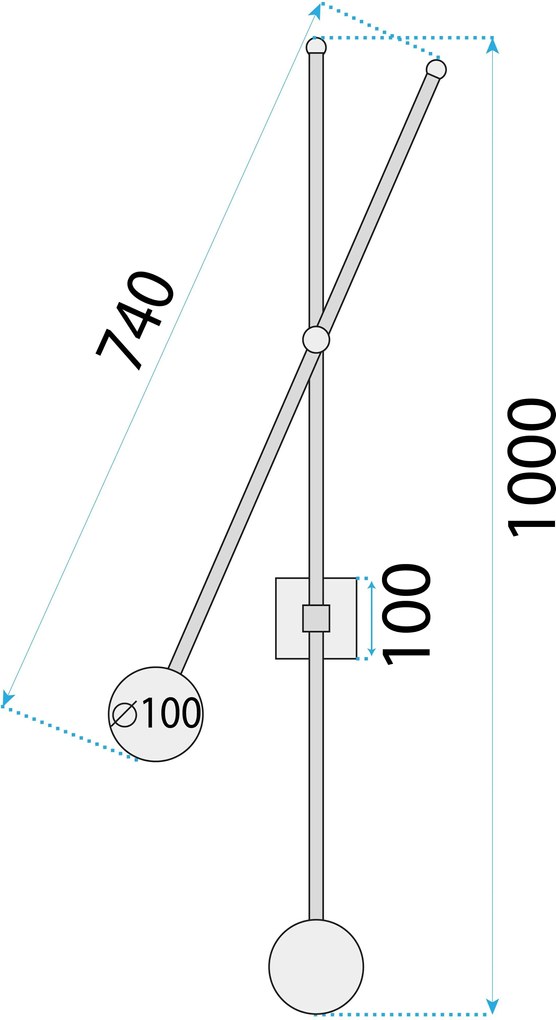 Toolight Toolight, nástěnné svítidlo 2xG9 APP1594-2W, zlatá matná, OSW-06519