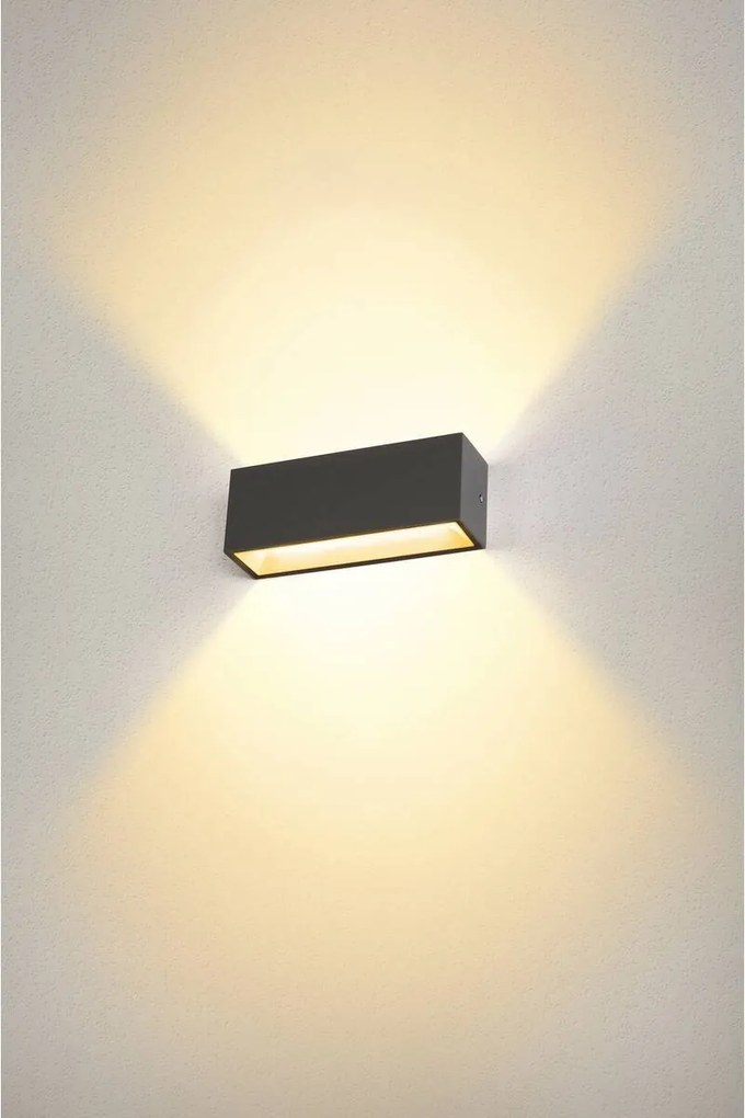 LA 1005155 SITRA L WL UP/DOWN venkovní LED nástěnné přisazené svítidlo antracit CCT switch 3000/4000 K - BIG WHITE (SLV)