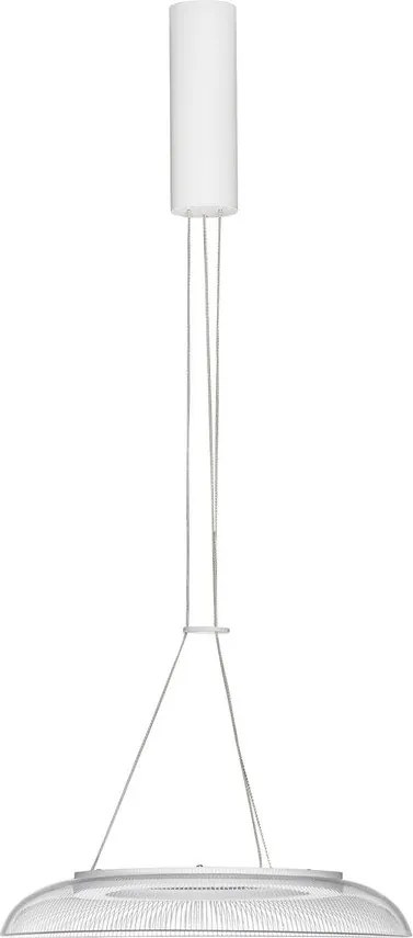 Matně bílé hliníkové LED závěsné svítidlo se stínidlem z akrylového skla ø 40 cm Mantle – Nova Luce
