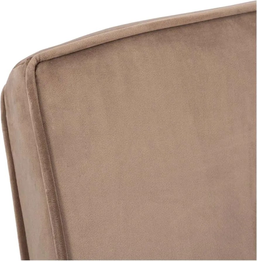 Rozkládací křeslo Halsin Velvet, béžová