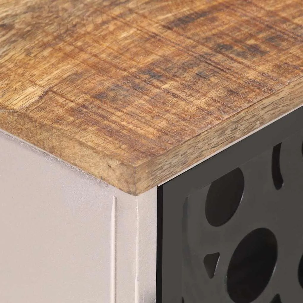 TV stolek 120 x 30 x 40 cm hrubé mangovníkové dřevo 323737