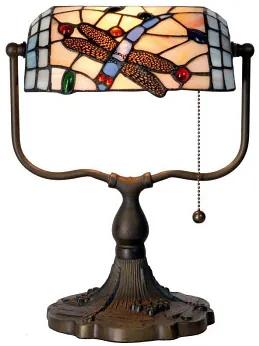Stolní lampa Tiffany VINTAGE BANKER Clayre &amp; Eef 5LL-1144