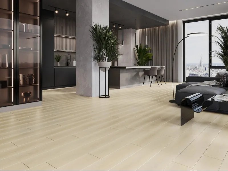 Mexen Charlotte vzorek vinylových panelů SPC 6,5 mm, podložka IXPE 1,5 mm, 4 V-drážky, Dub - F1055-S