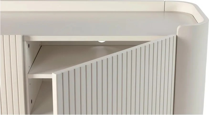 Krémový TV stolek 180x55x40 cm Willa – MOME