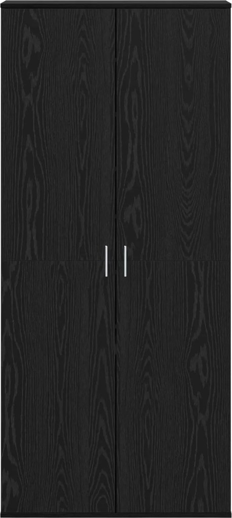 Vysoký bufet 80 x 39 x 178 cm Kompozitní dřevo Černý dub 3365572