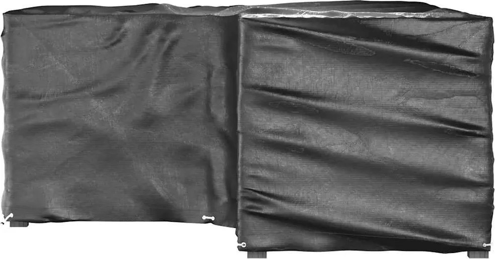 Plachty na zahradní nábytek tvar L 2 ks 12 oček 185x185x90 cm 3155369