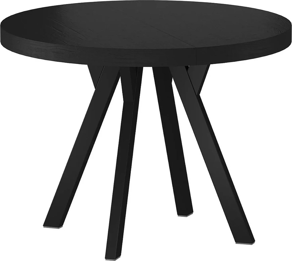 Jídelní rozkládací stůl Domingo 100/250 cm černý