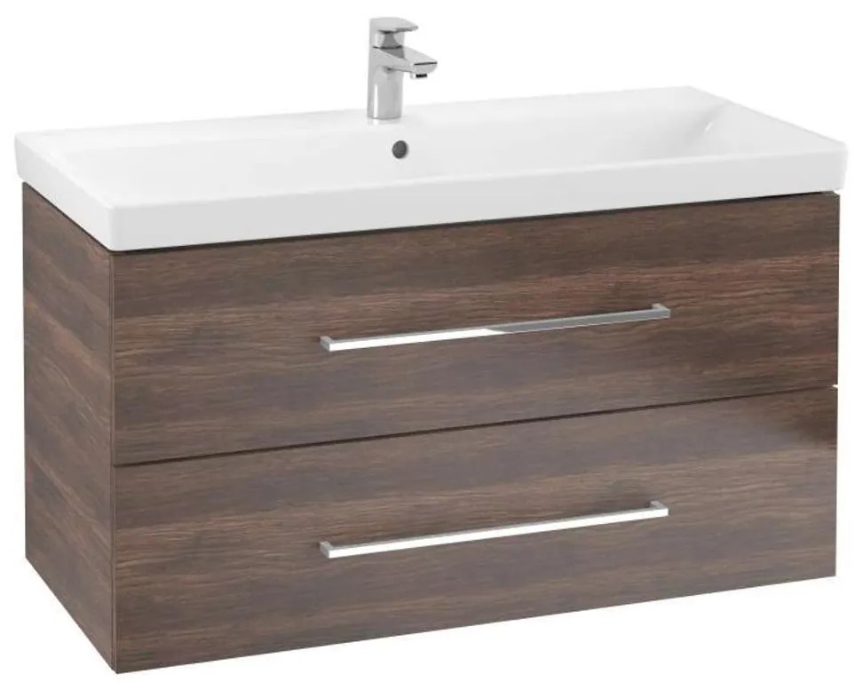 Villeroy & Boch Avento - Umyvadlová skříňka, 98x51x45 cm, 2 zásuvky, Arizona Oak A89200VH