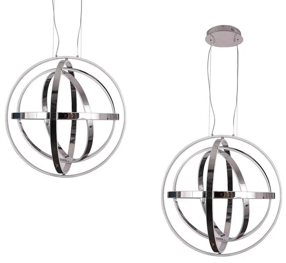Závěsné LED svítidlo Copernicus, 5x LED 260w, 3000k, ch